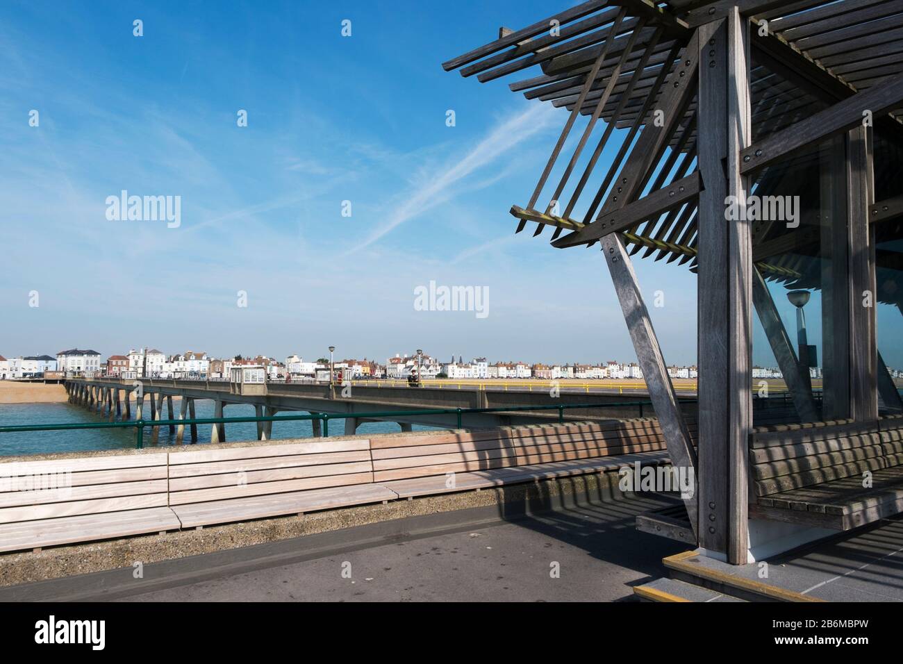 Deal Pier Kitchen, designed by Niall McClaughlin Associates, the timber ...