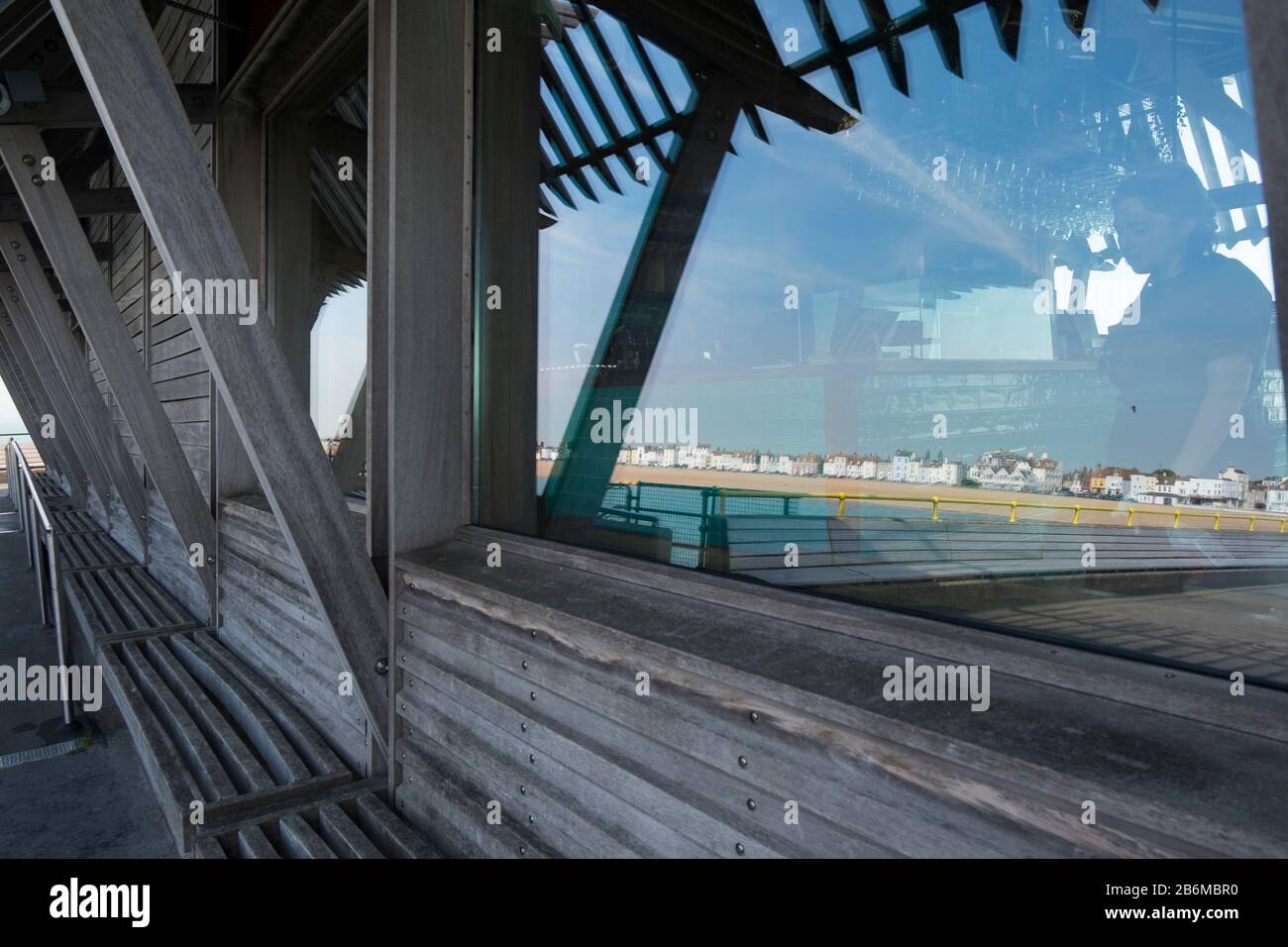 Deal Pier Kitchen, designed by Niall McClaughlin Associates, the timber ...