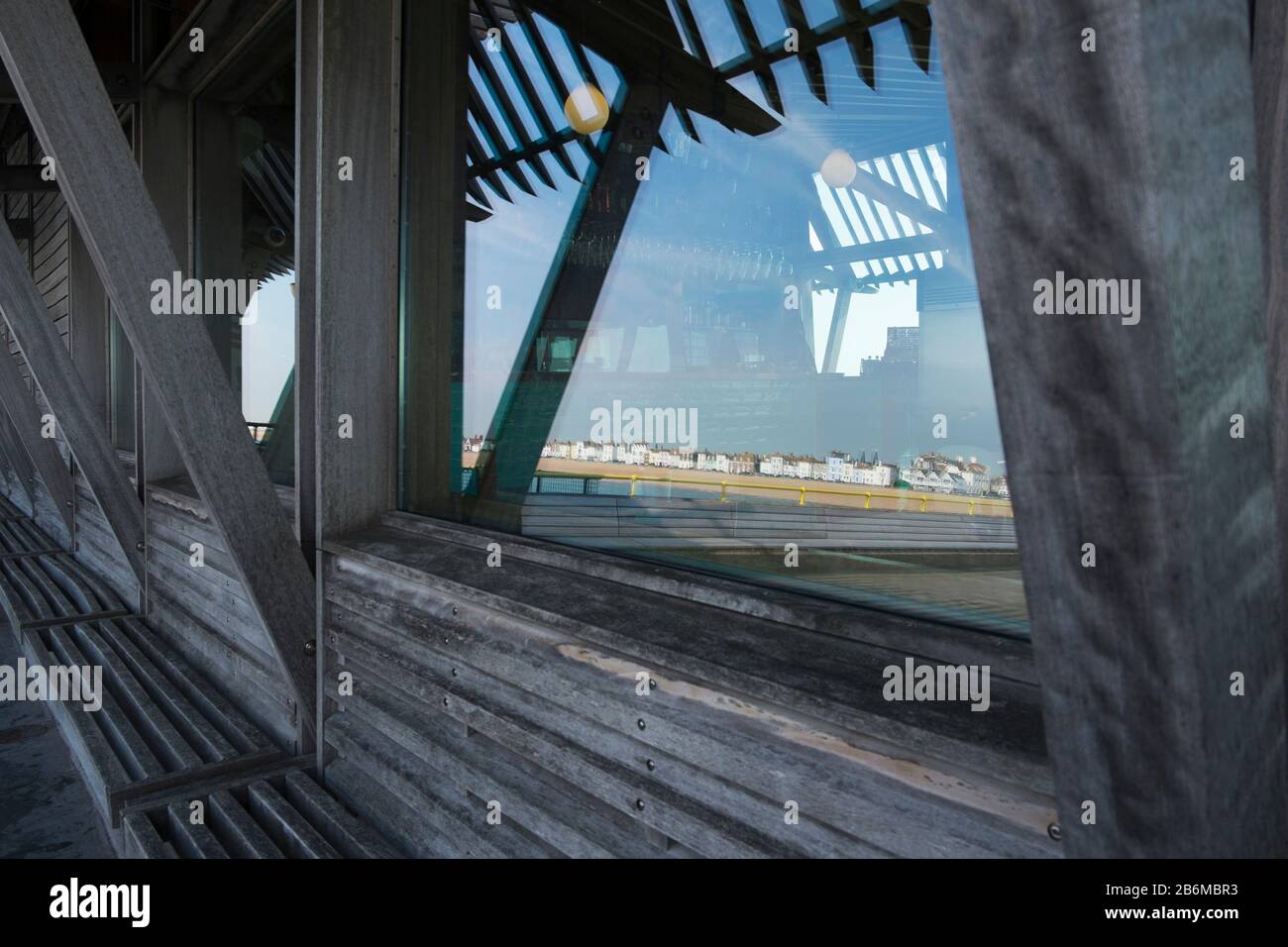 Deal Pier Kitchen, designed by Niall McClaughlin Associates, the timber ...