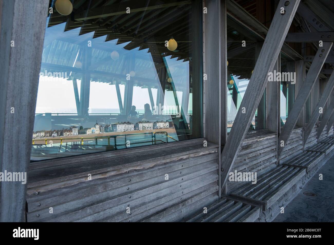 Deal Pier Kitchen, designed by Niall McClaughlin Associates, the timber ...
