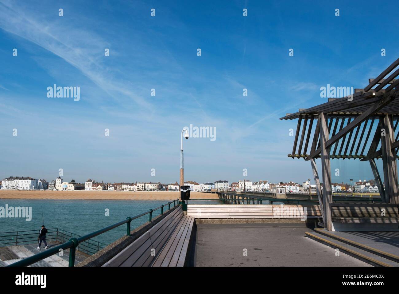 Deal Pier Kitchen, designed by Niall McClaughlin Associates, the timber ...