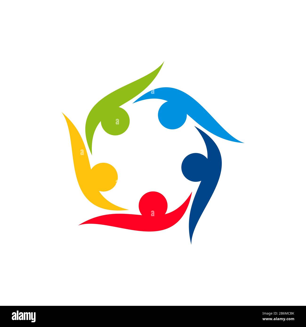 Team work concept Collaboration Partnership Logo Template Illustration ...