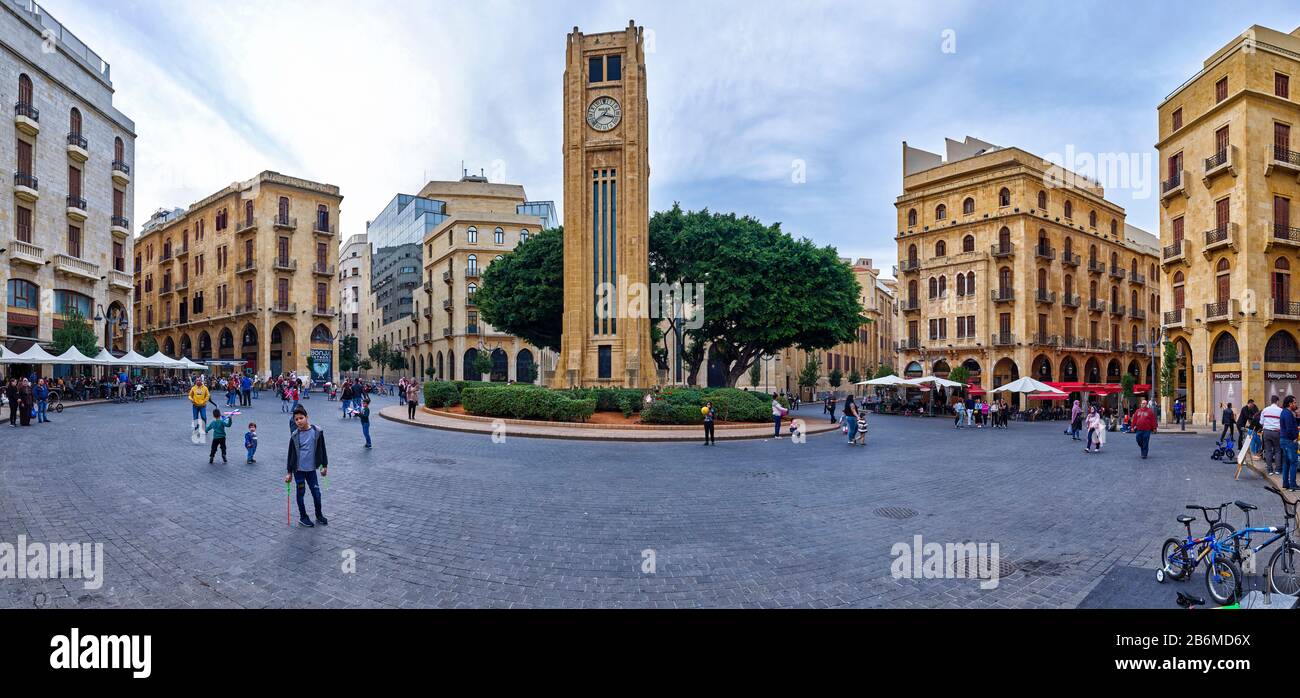 Clock Tower, Place de l'Etoile, Beirut, Lebanon Stock Photo - Alamy