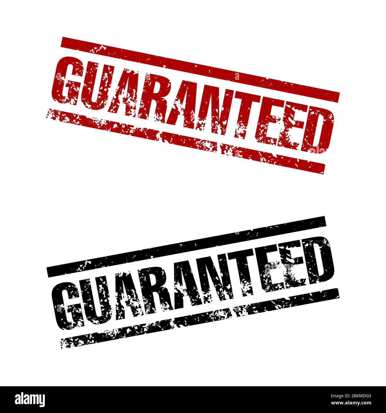 Guaranteed Rubber Stamp Logo Template Illustration Design. Vector EPS ...