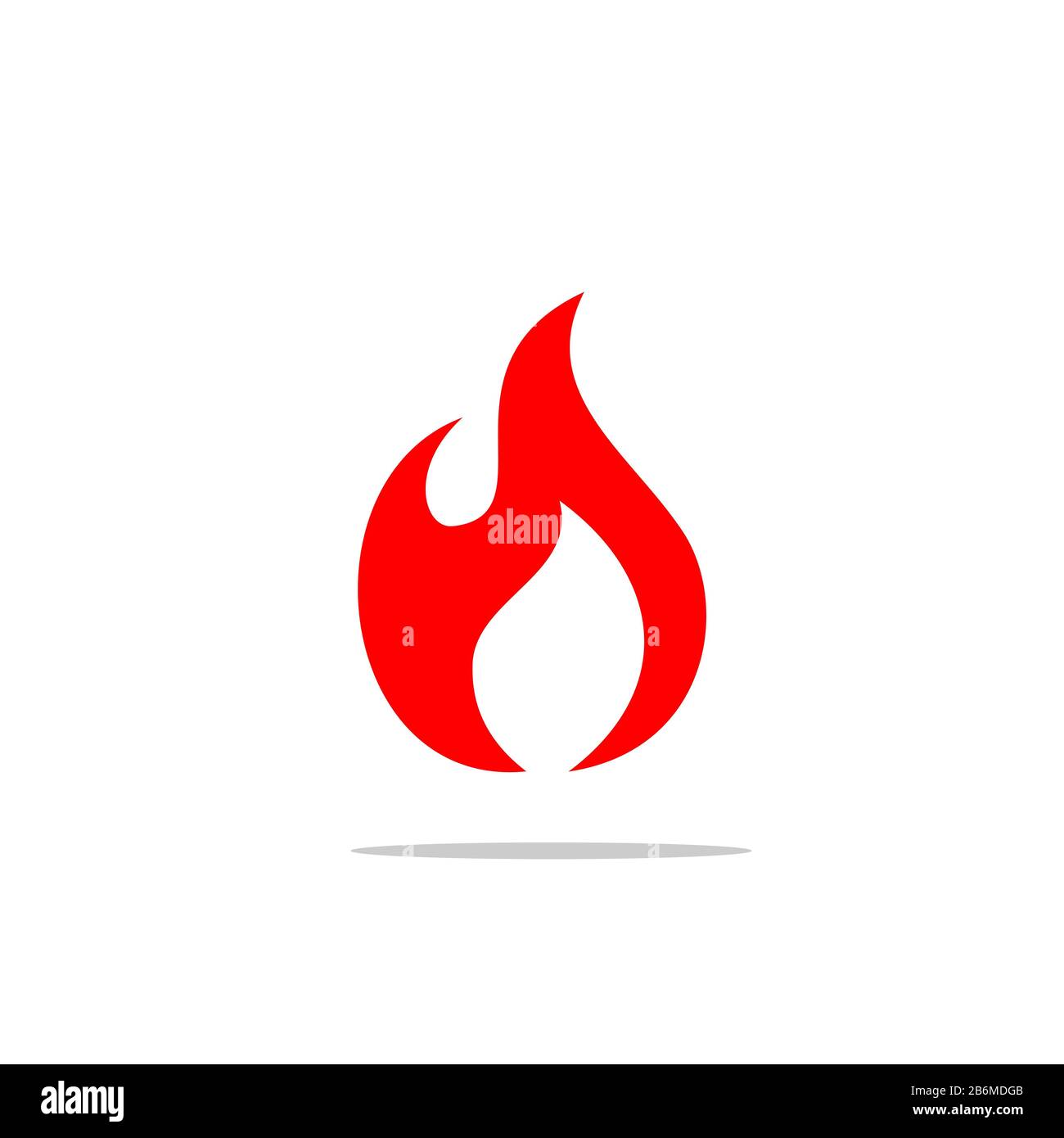 Red Fire Logo Template Illustration Design. Vector EPS 10 Stock Photo ...