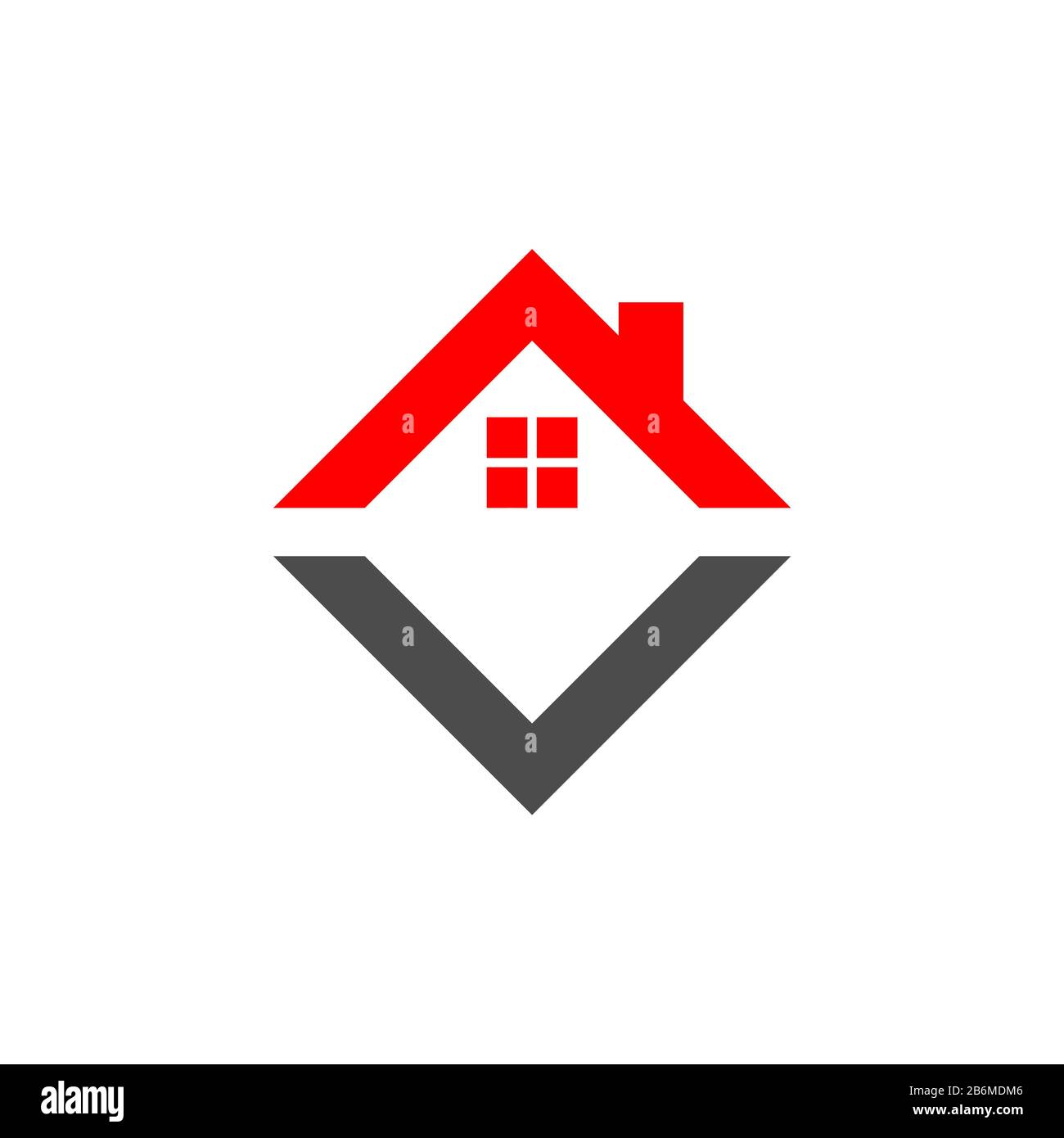 Diamond Shape Real Estate Logo Template Illustration Design. Vector EPS ...
