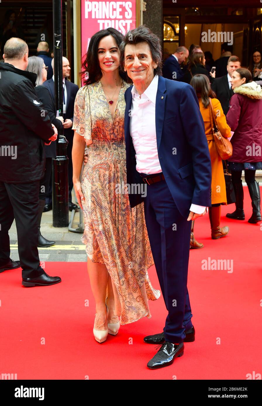 Ronnie Wood and Sally Humphreys attending The Prince's Trust and TKMaxx ...