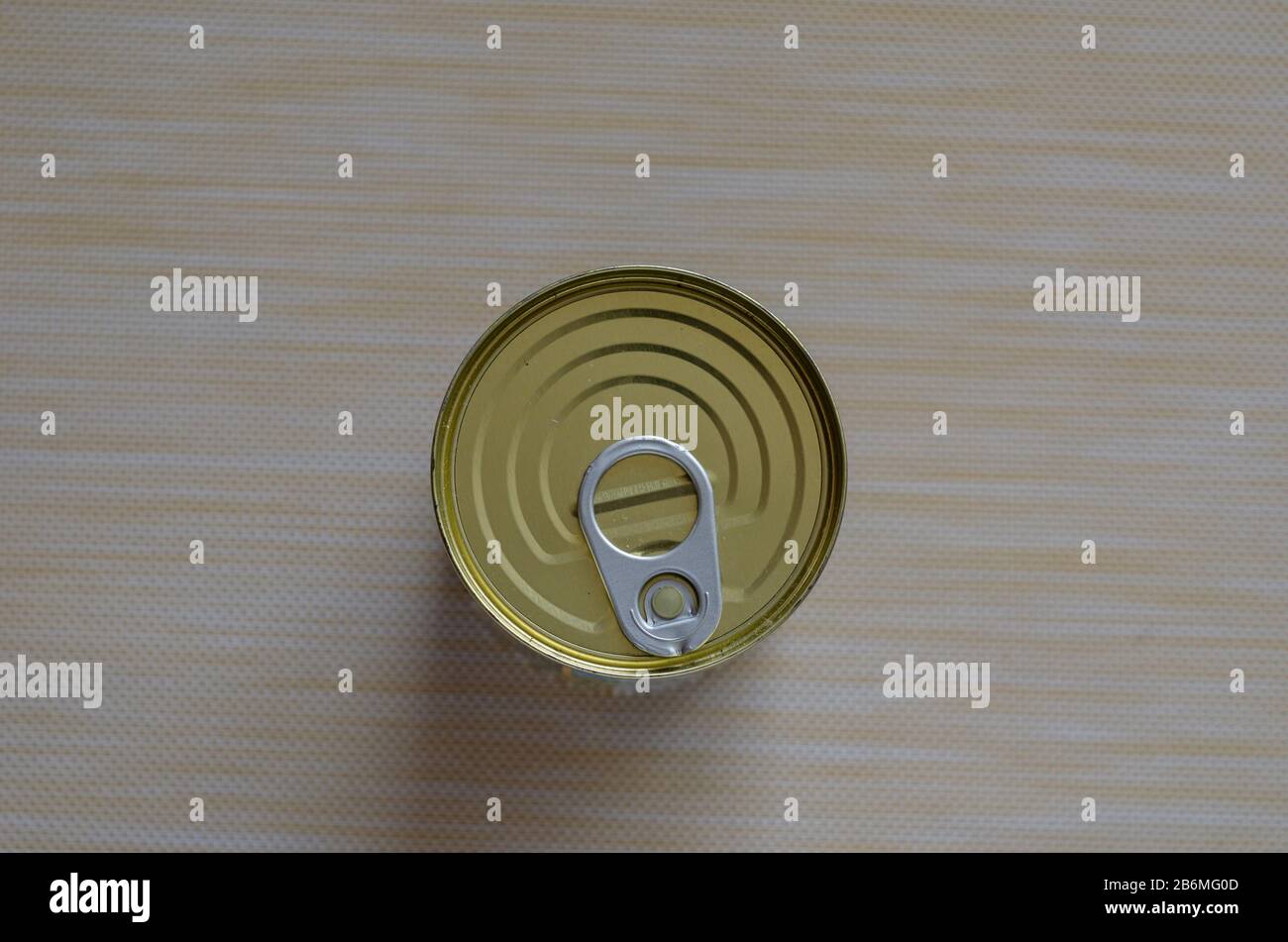 Top view opening can meat hi-res stock photography and images - Alamy