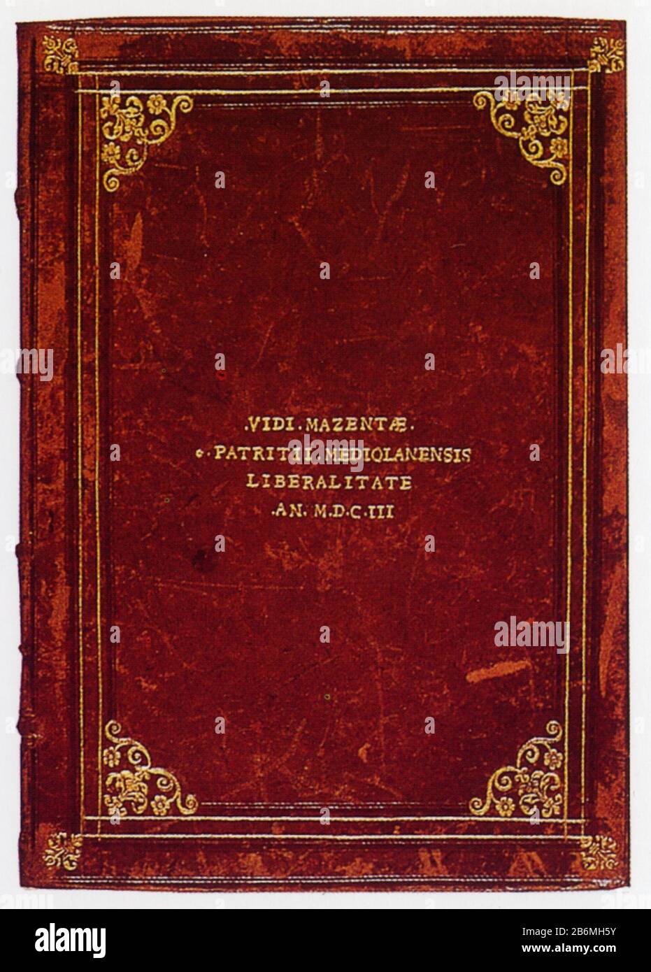 Leonardo da Vinci. Original binding of''Manuscript C''. 17th century ...