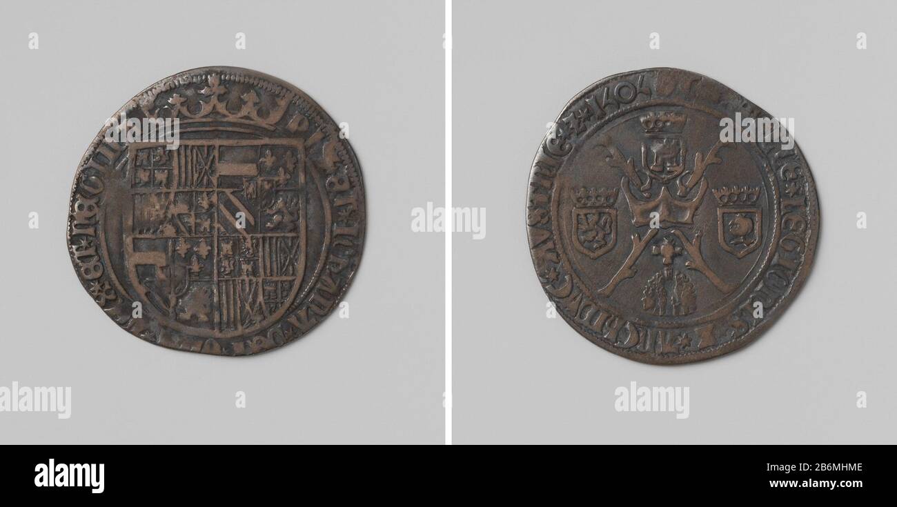 Filips de Schone en Johanna, koningen van Leon en Castilie Koperen ...