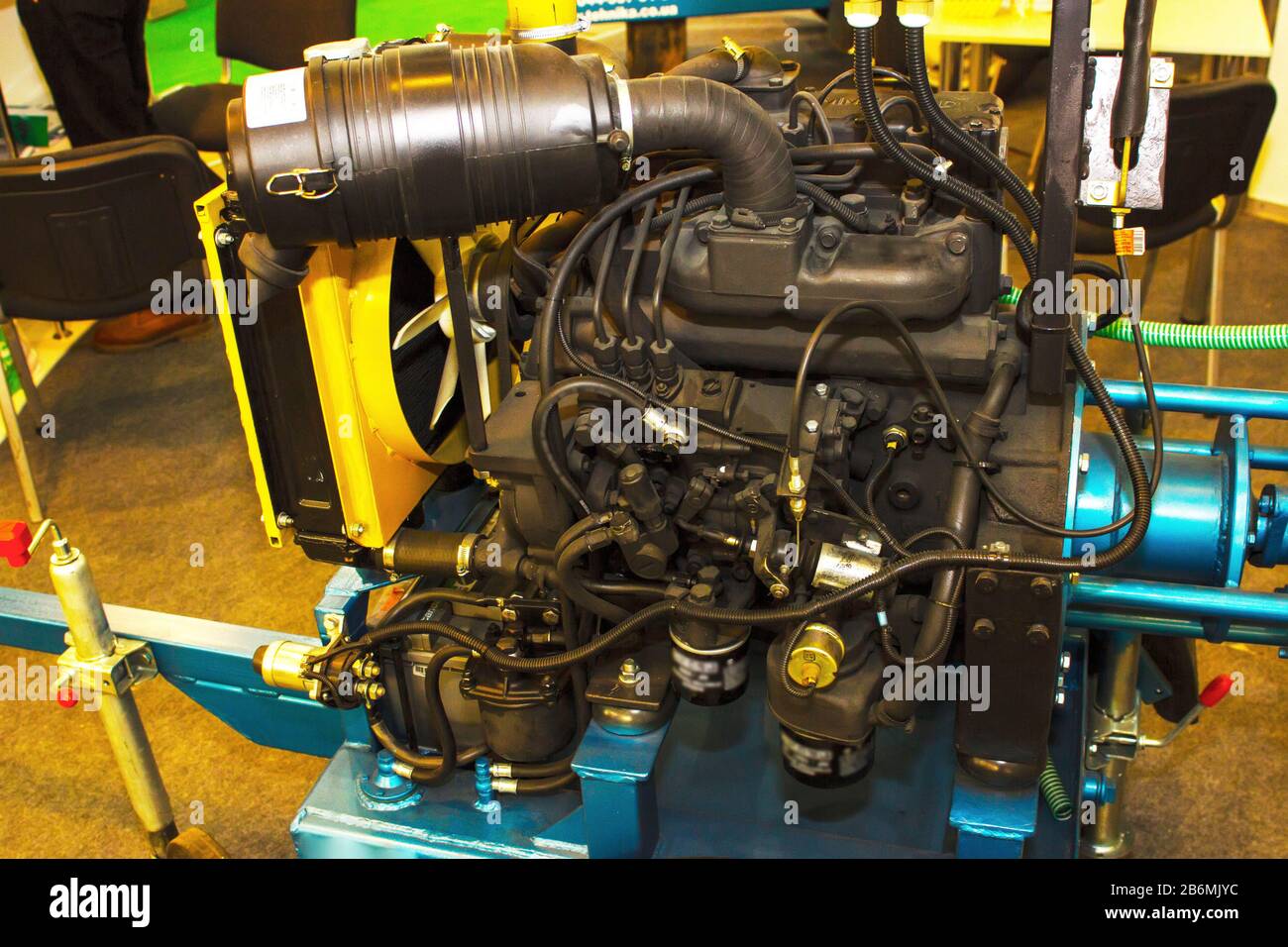 Diesel engine for agricultural use. Power generator Stock Photo - Alamy