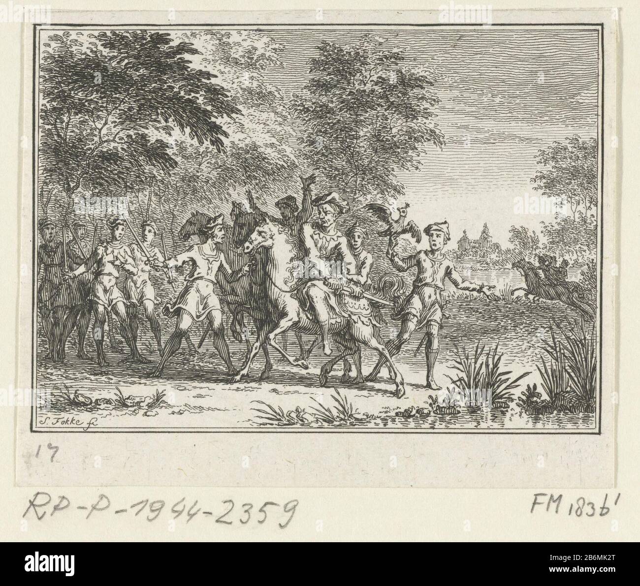 Floris V tijdens het jagen gevangengenomen, 1296 Floris V captured ...