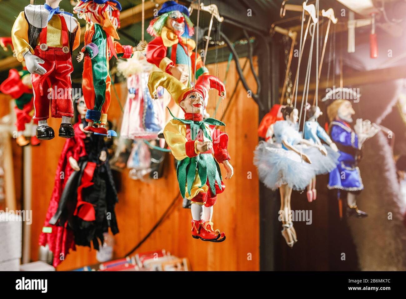 puppet doll jester for sale as souvenir at the market Stock Photo - Alamy