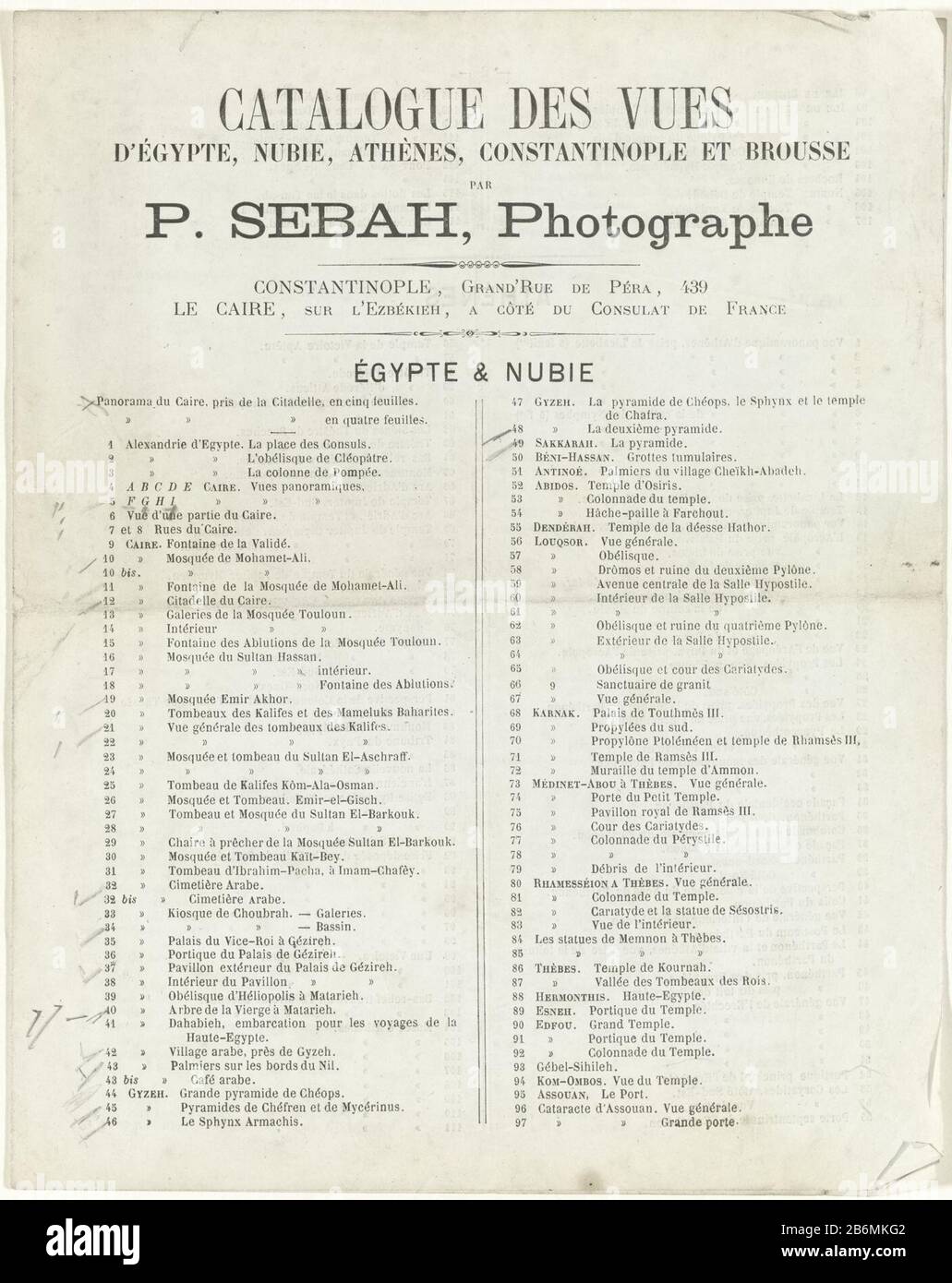 Pascal sebah hi-res stock photography and images - Alamy