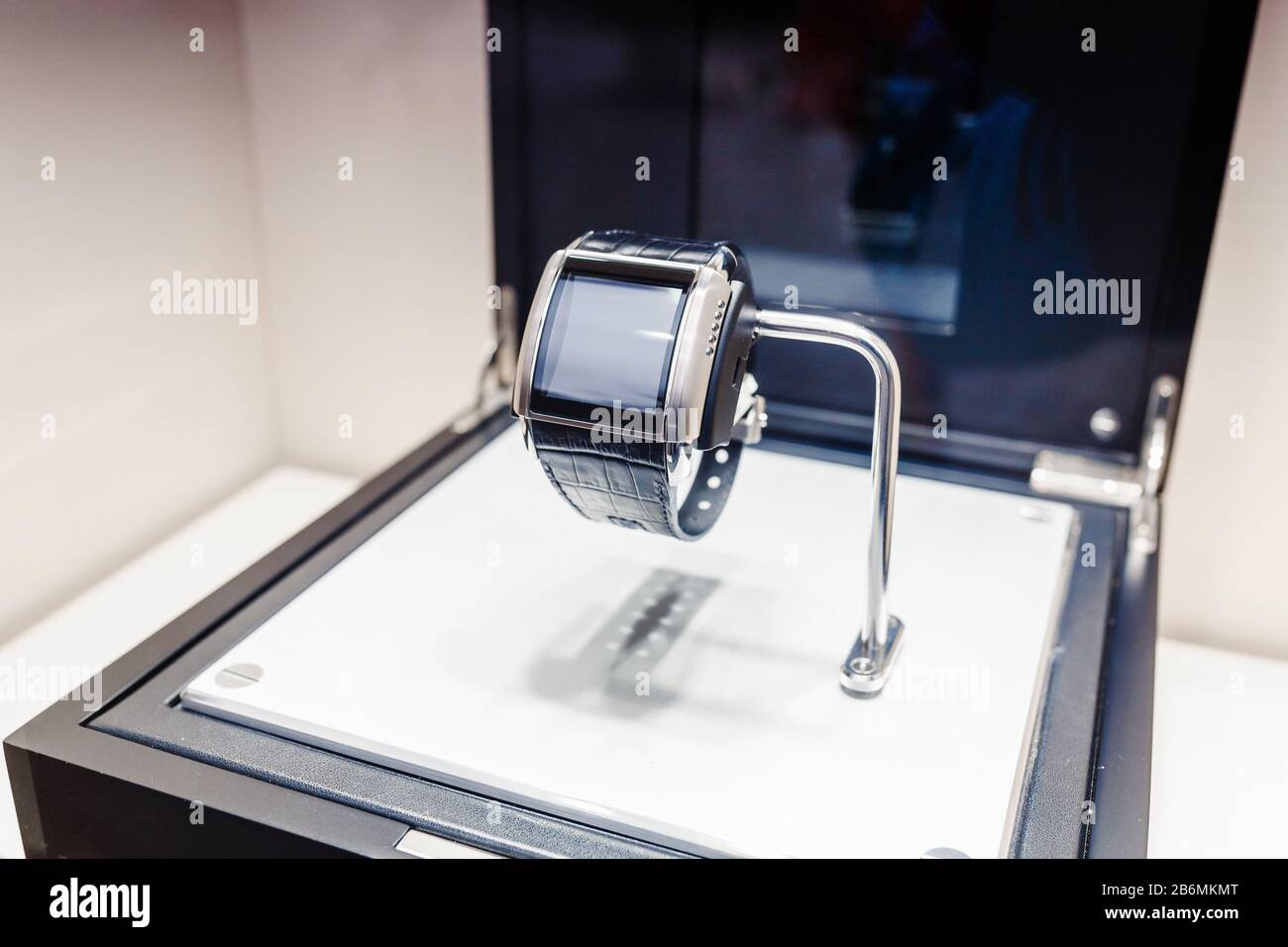 Luxury modern watch in a store window Stock Photo - Alamy