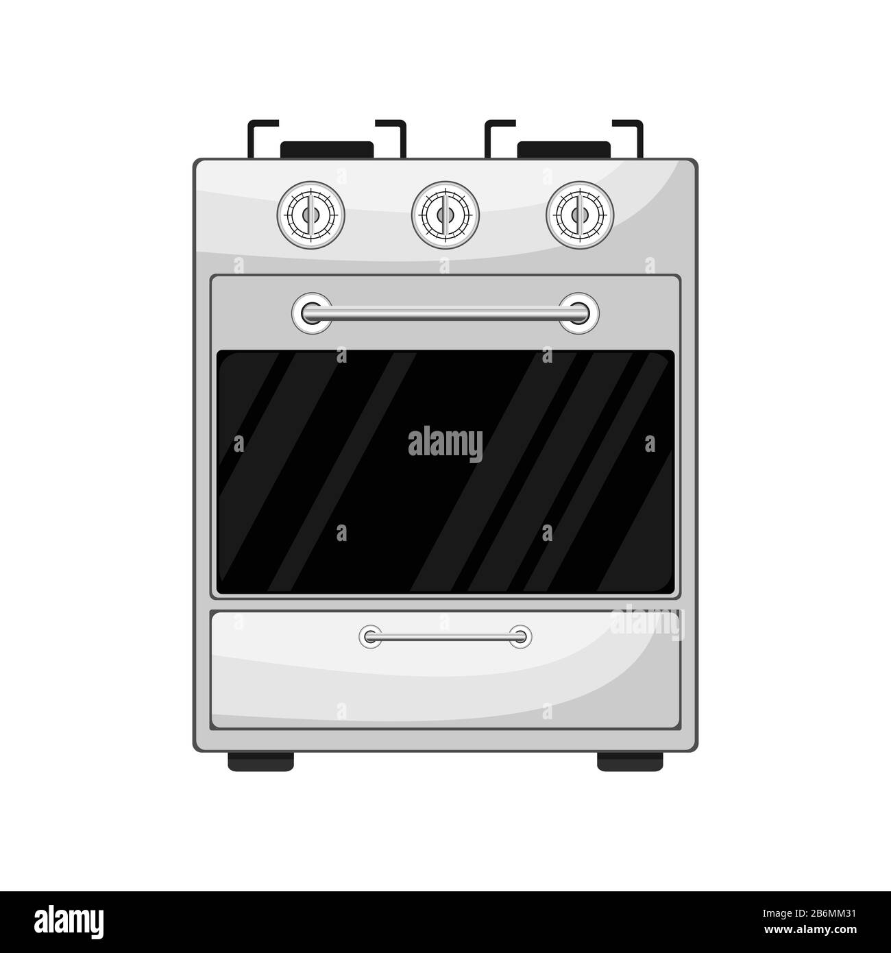 Cartoon kitchen oven . Vector illustration Stock Vector Image & Art - Alamy