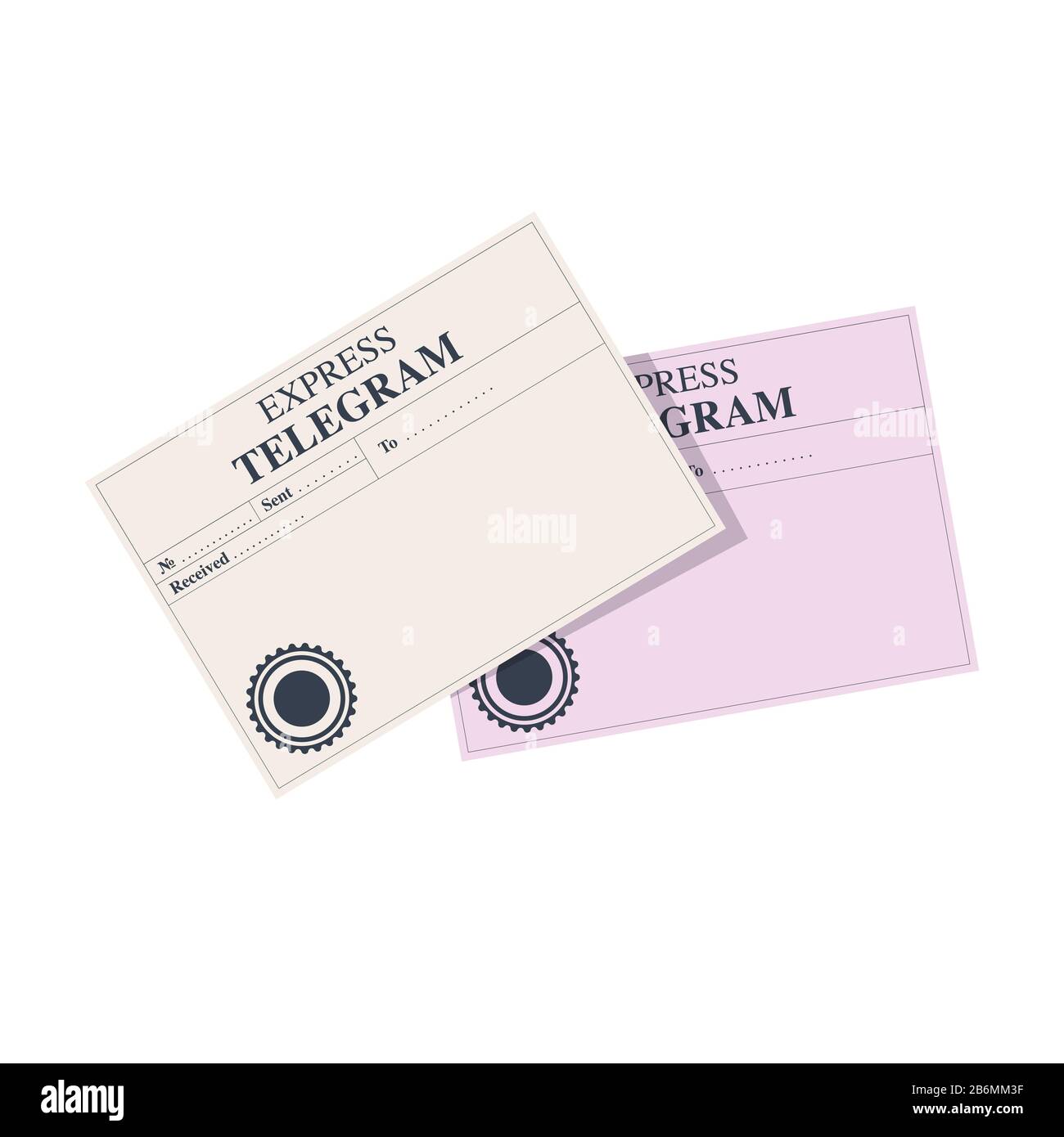 Post office telegram Stock Vector Images - Alamy