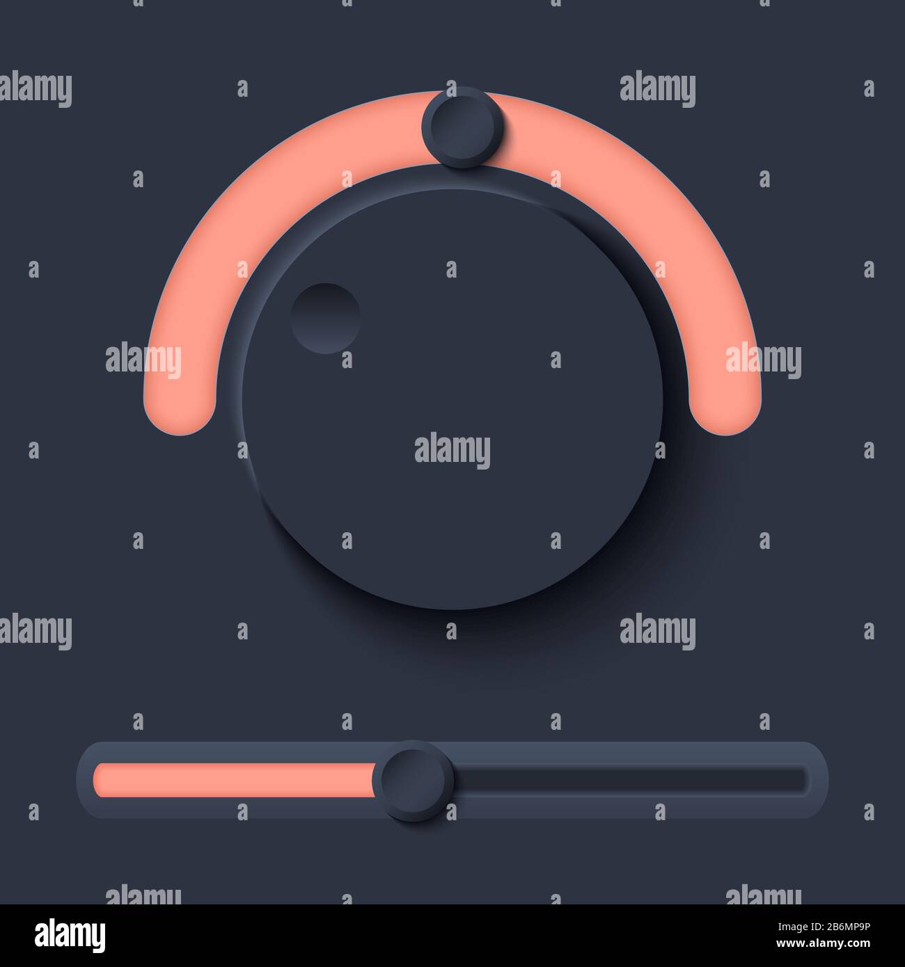 Neumorph UI kit Stock Vector Image & Art - Alamy