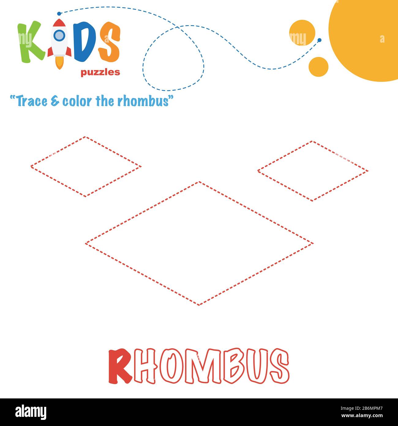 Rhombus Coloring Page