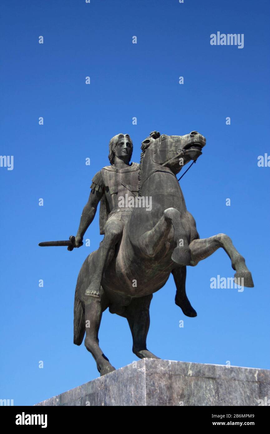 Statue alexander great thessaloniki city hi-res stock photography and ...