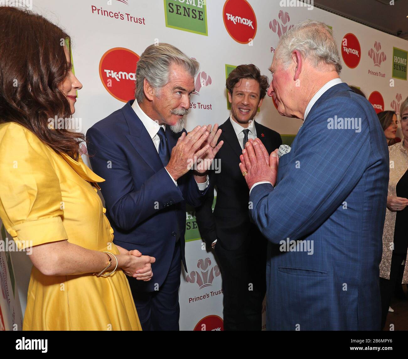 Prince charles and pierce brosnan hi-res stock photography and images ...