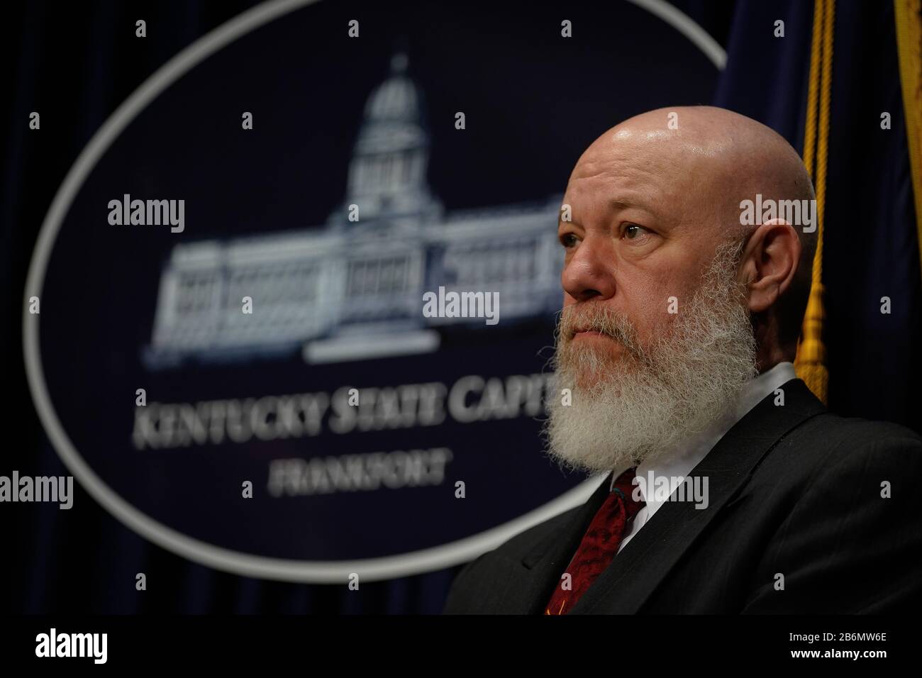 Frankfort, Kentucky, USA. 11th Mar 2020. Eric Friedlander, acting ...