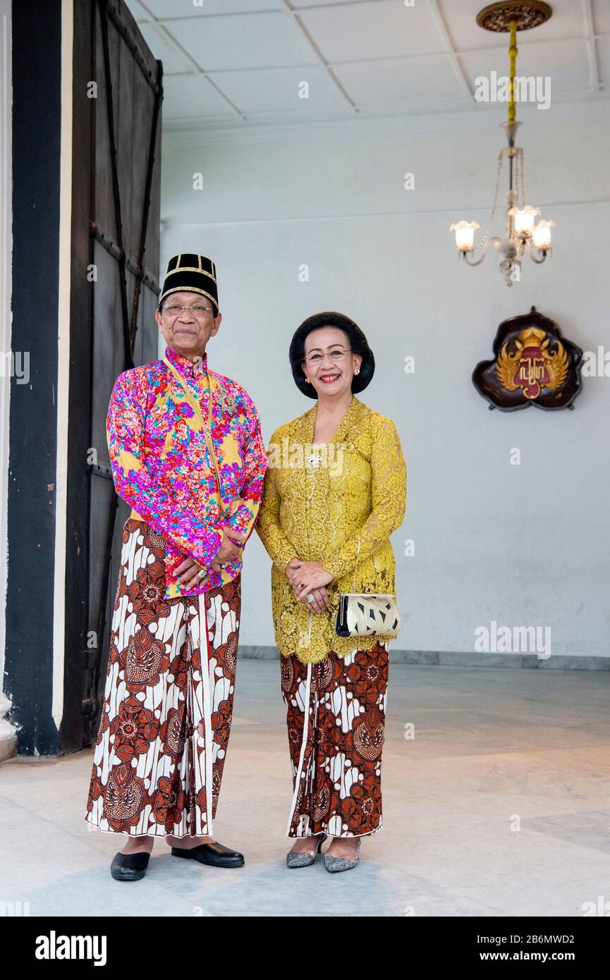 Yogyakarta, Indonesia. 11th Mar, 2020. Sri Sultan Hamengku Buwono X and ...