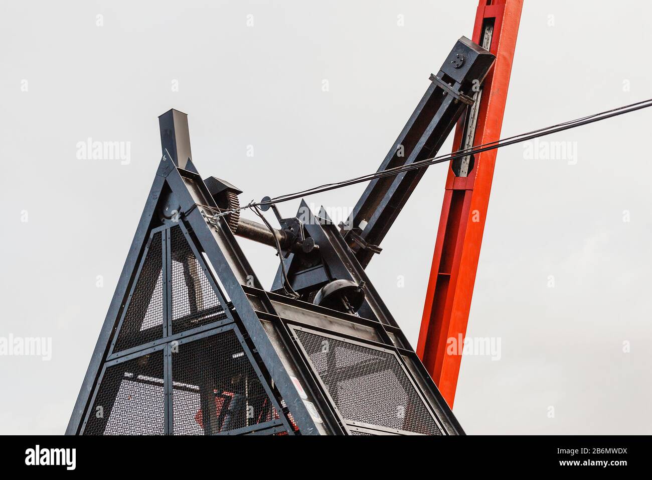 Part of the complex big iron mechanism close-up Stock Photo - Alamy