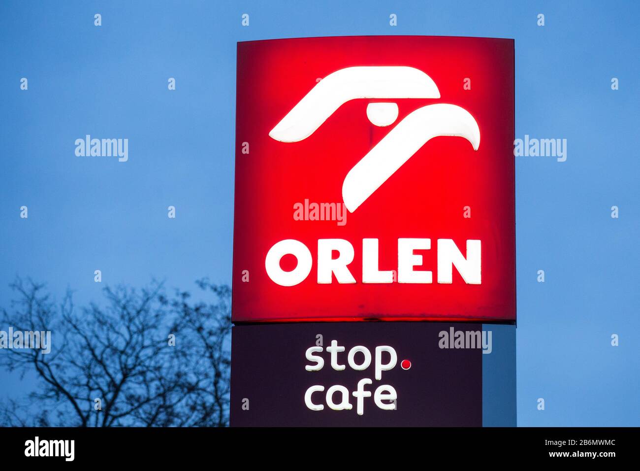 Orlen Gaz Logo The Logotype Of ORLEN Gas Station Editorial Photo
