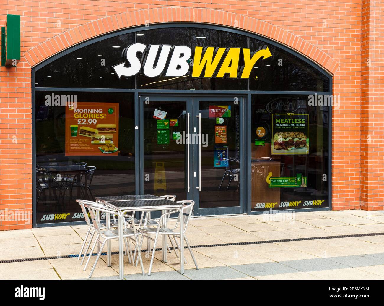 The branch of Subway at Darlington,England,UK Stock Photo - Alamy