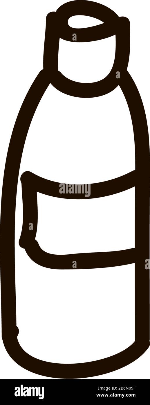 Glass bottle water on Stock Vector Images - Alamy