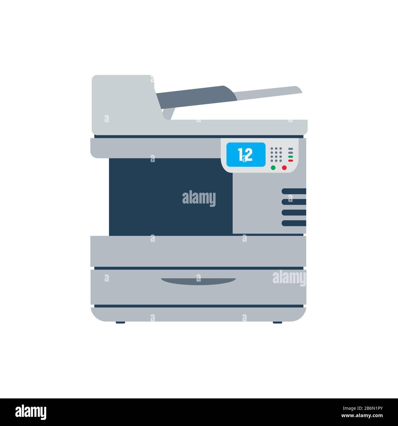 copy machine or photocopier,Office multifunction device,isolated on ...