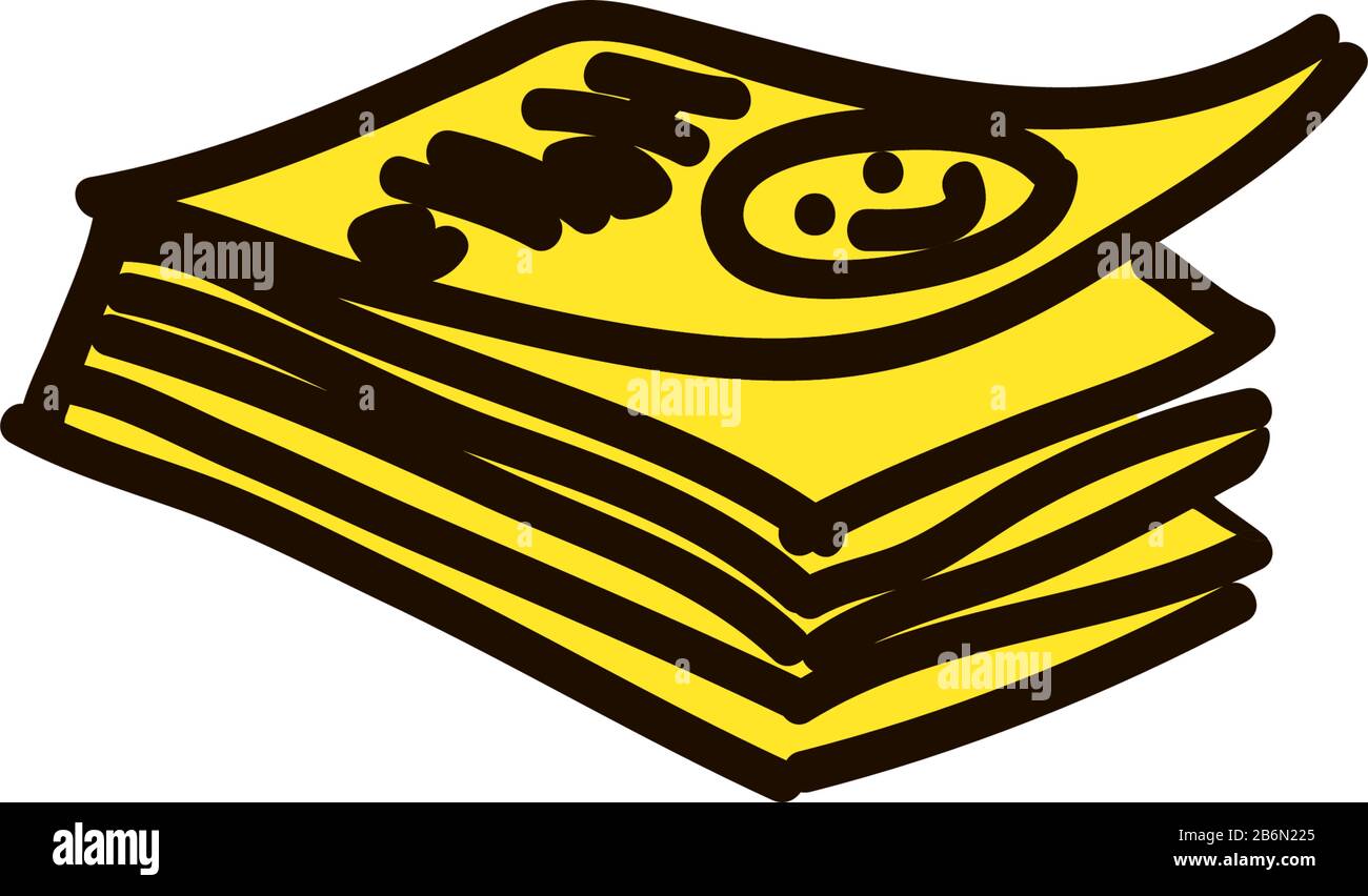 yellow Paper sheets, opened notebook, notes, writing twext book, book ...