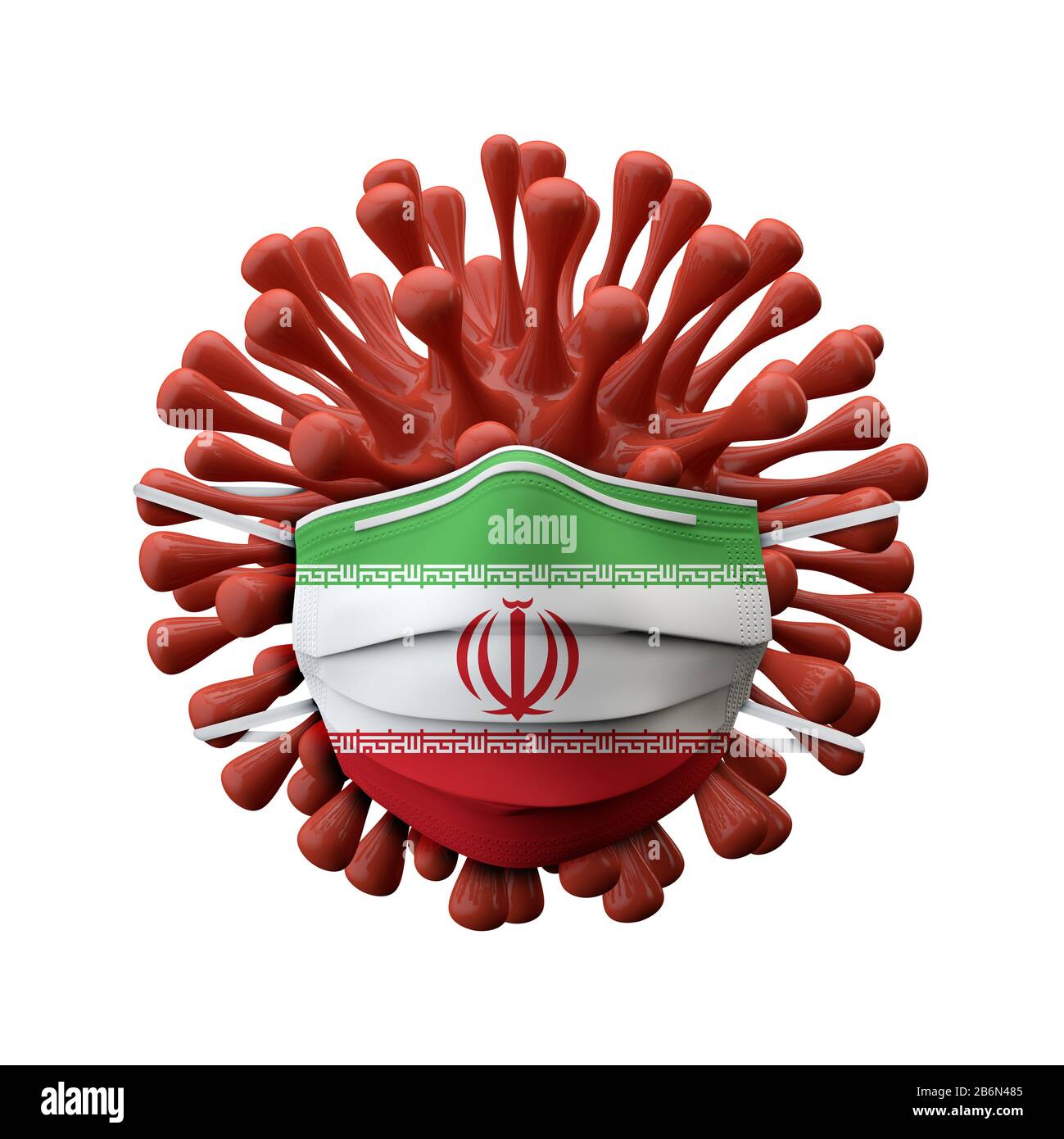 Face mask iranian flag hi-res stock photography and images - Alamy