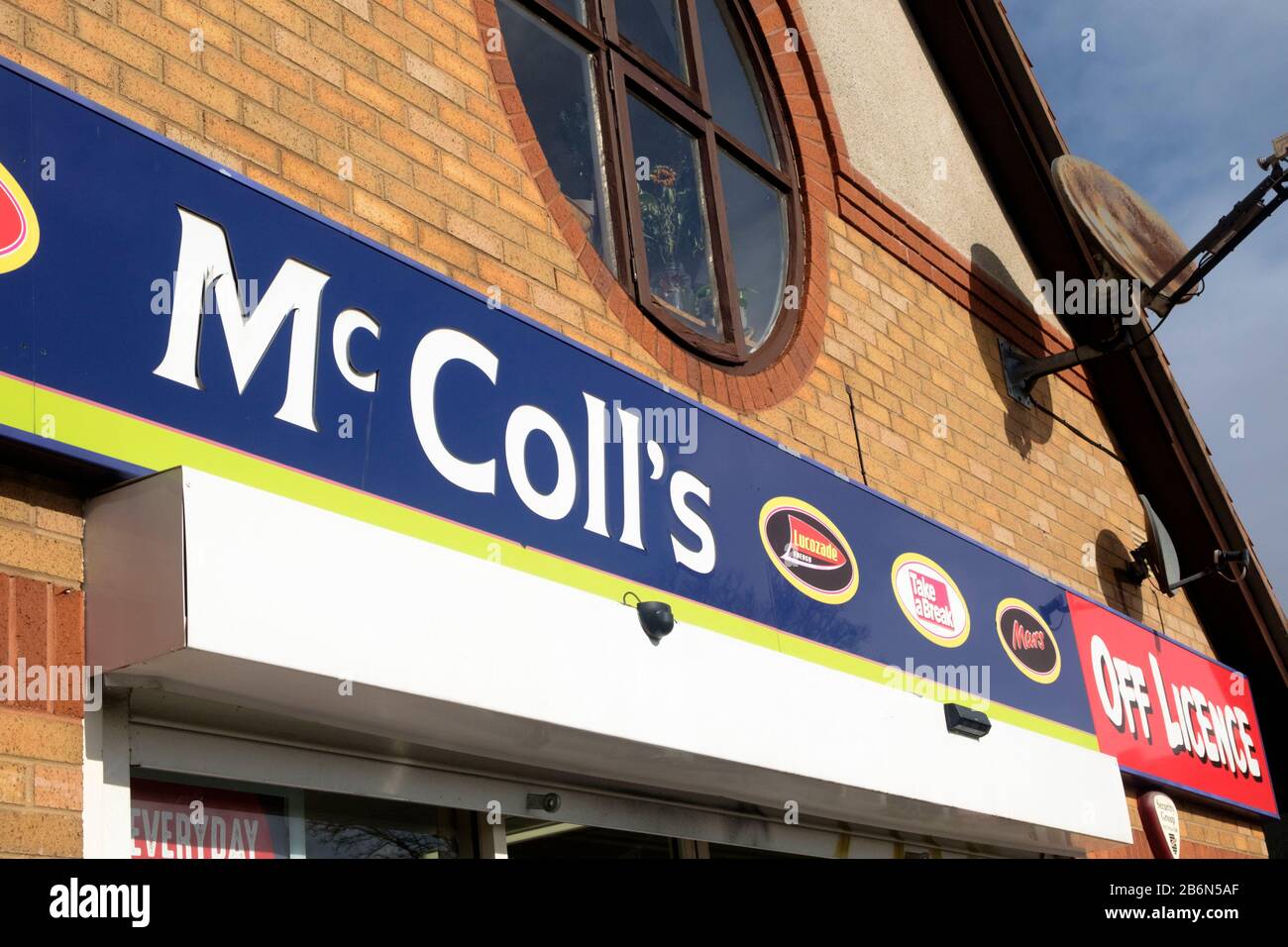 McColl's convenience store sign on comberland road Bristol UK Stock ...