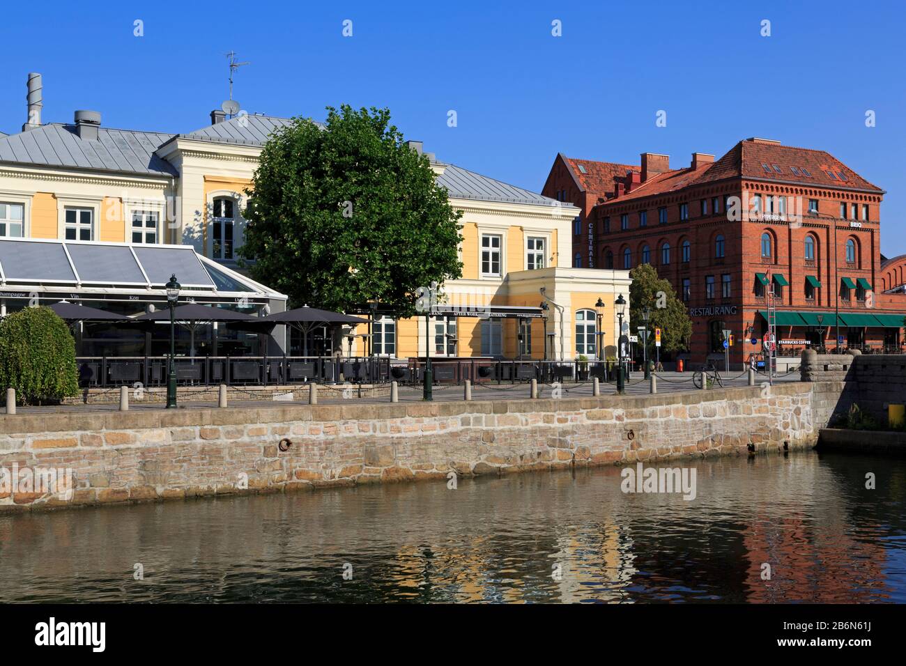 Downtown canal, Malmo, Sweden Stock Photo - Alamy