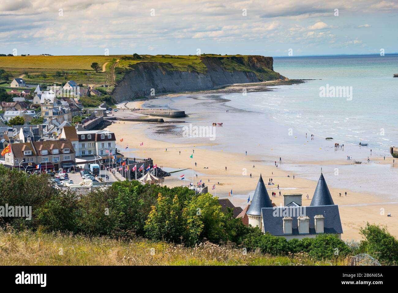 Arromanches Les Bains, Normandy, France, Mulberry Harbour from D Day ...