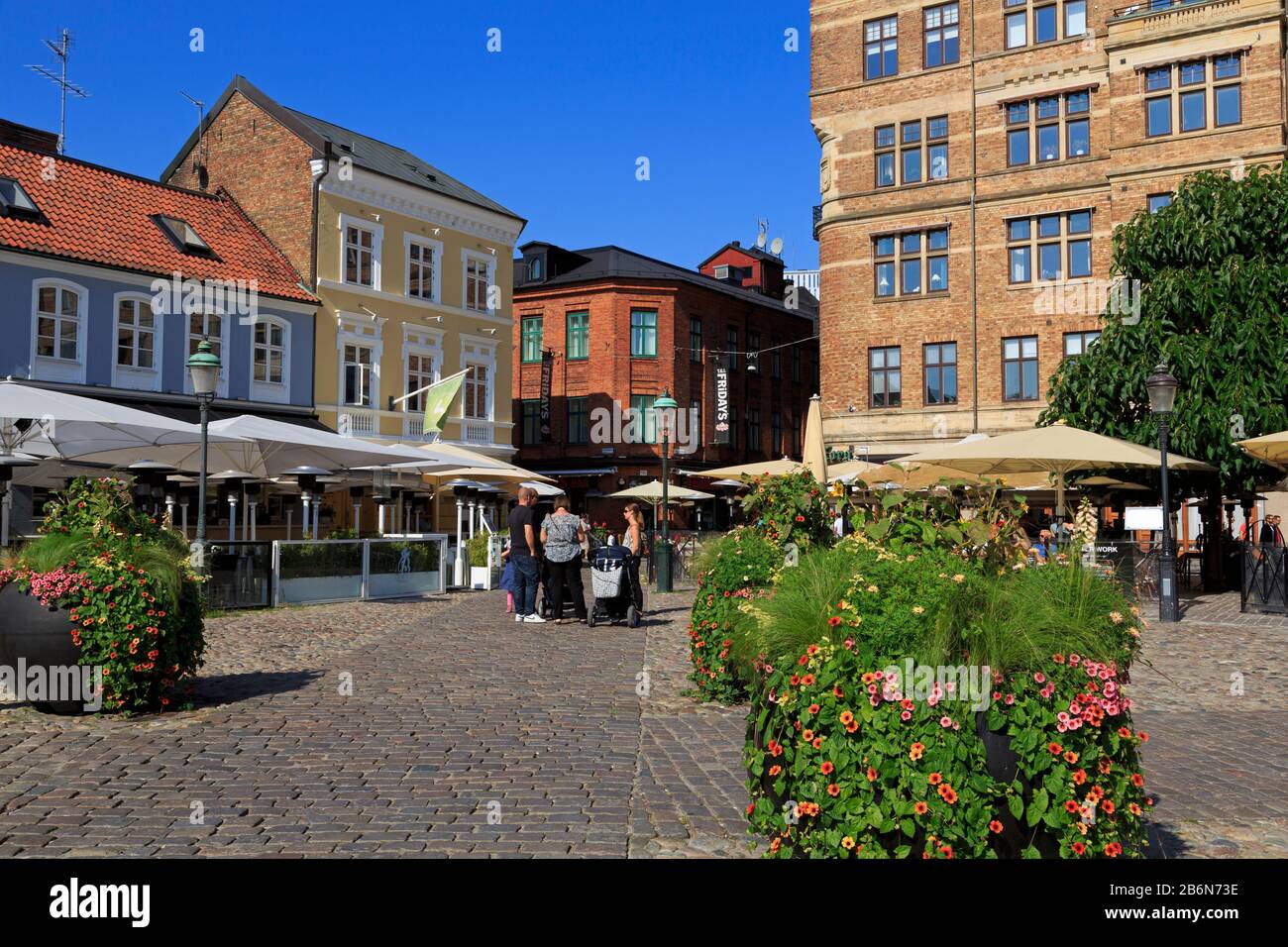 Lilla Square, Old Town, Malmo, Sweden Stock Photo - Alamy