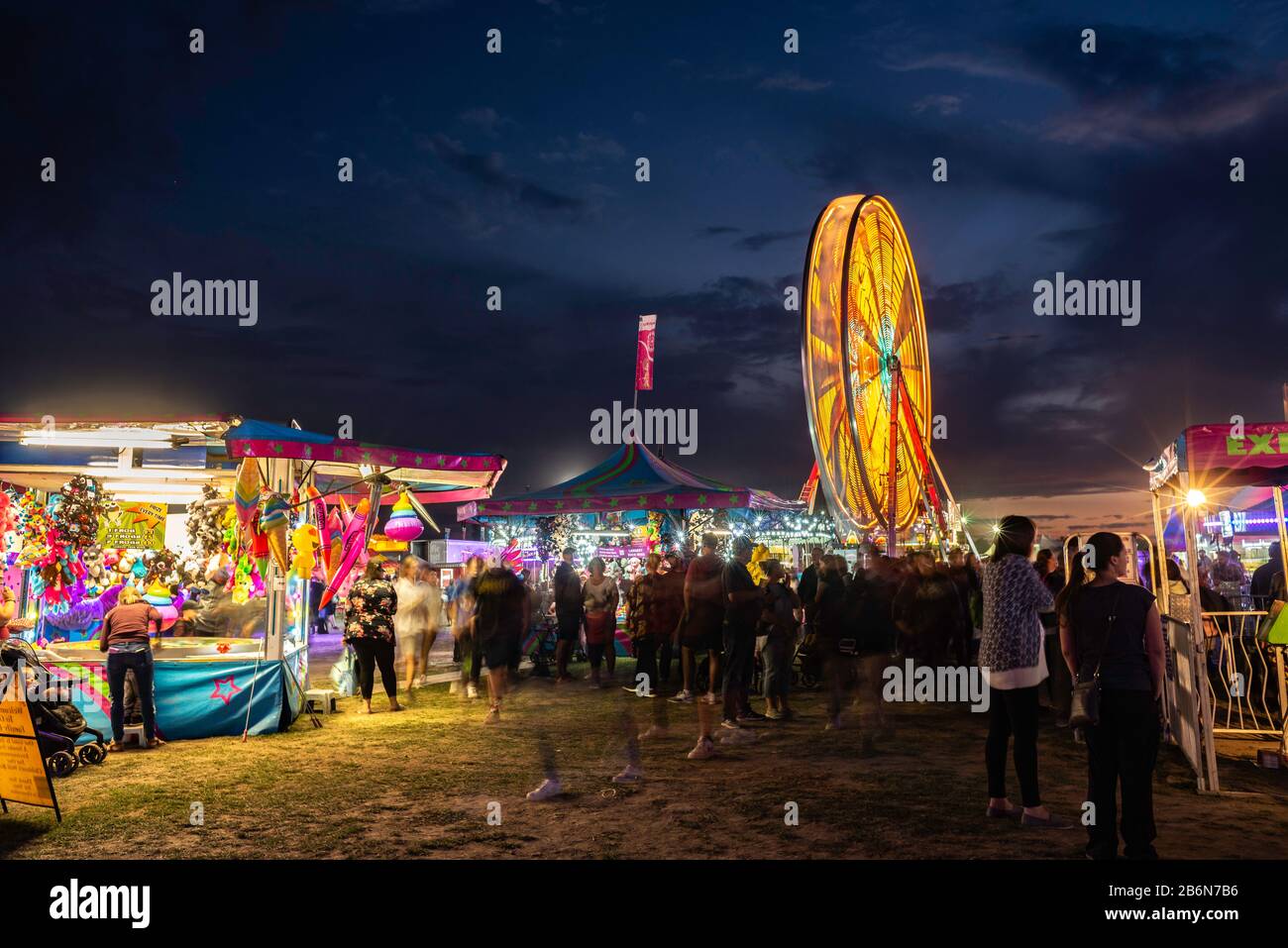 Ferris Wheel At The Lindsay Central Exhibition Stock Photo - Alamy