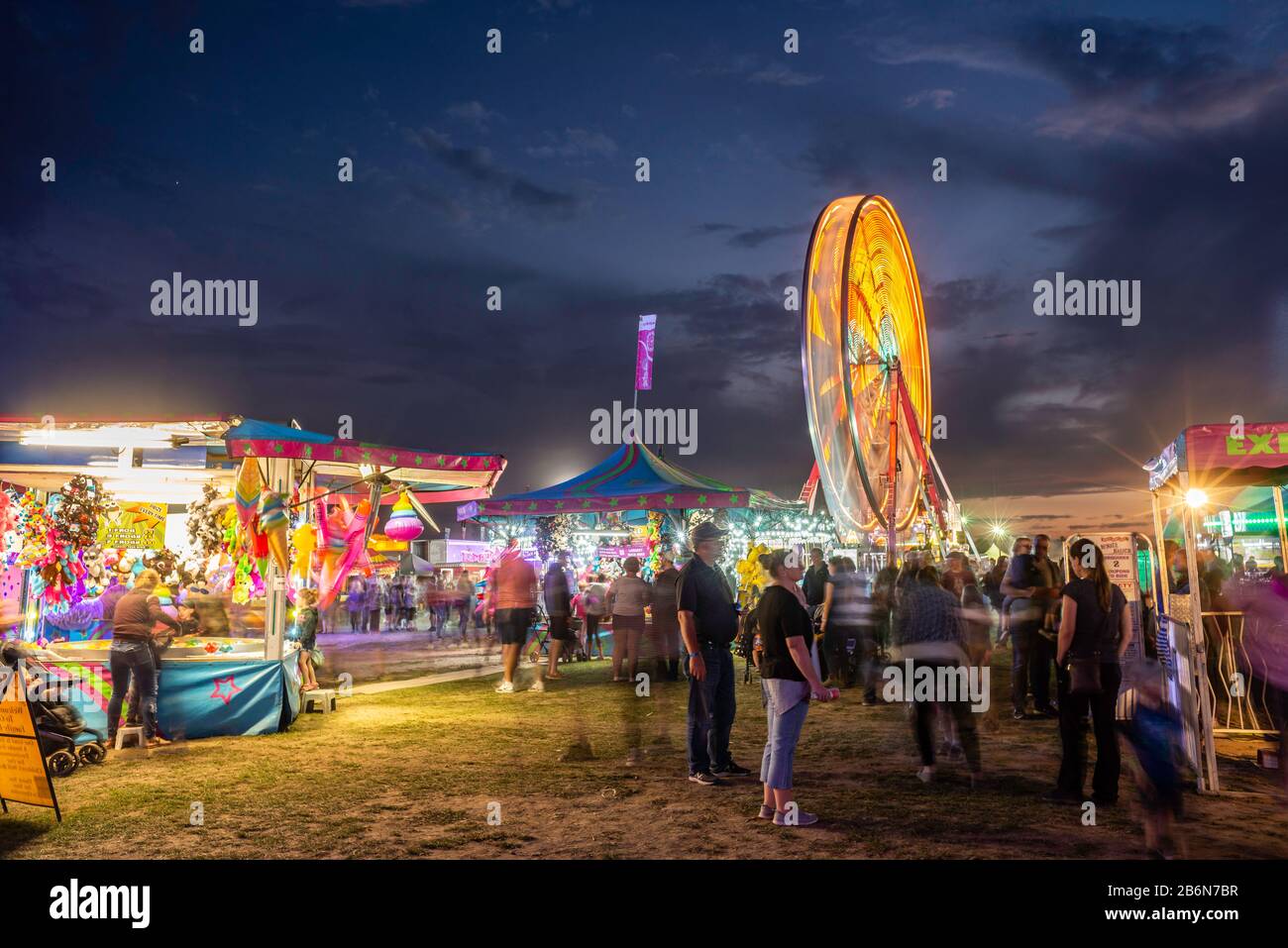 Ferris Wheel At The Lindsay Central Exhibition Stock Photo - Alamy
