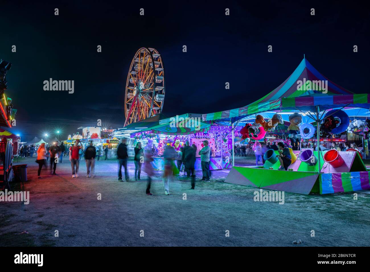 Ferris Wheel At The Lindsay Central Exhibition Stock Photo - Alamy