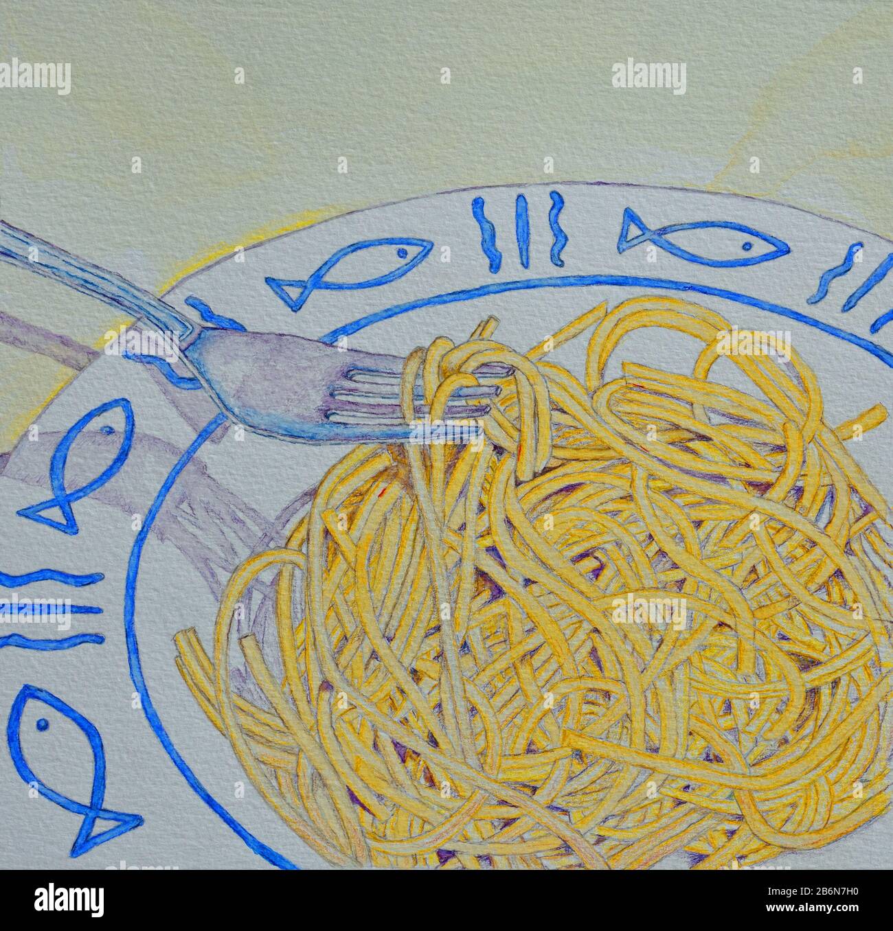 Spaghetti Painting