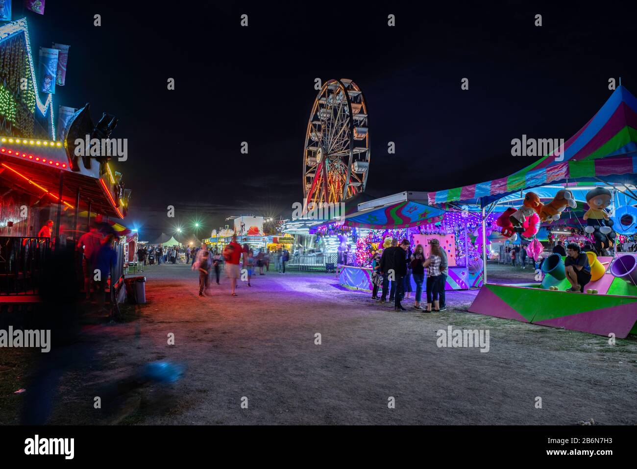 Ferris Wheel At The Lindsay Central Exhibition Stock Photo - Alamy