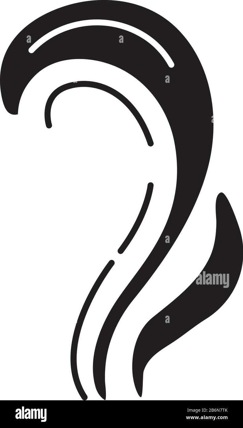 Bad smell black glyph icon. Perfume scent. Toxic gas, stench. Stinky ...