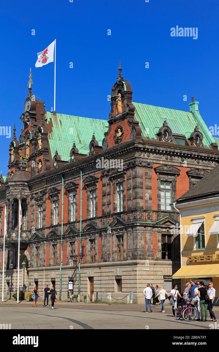Town Hall in Stortorget Square, Old Town, Malmo, Sweden Stock Photo - Alamy