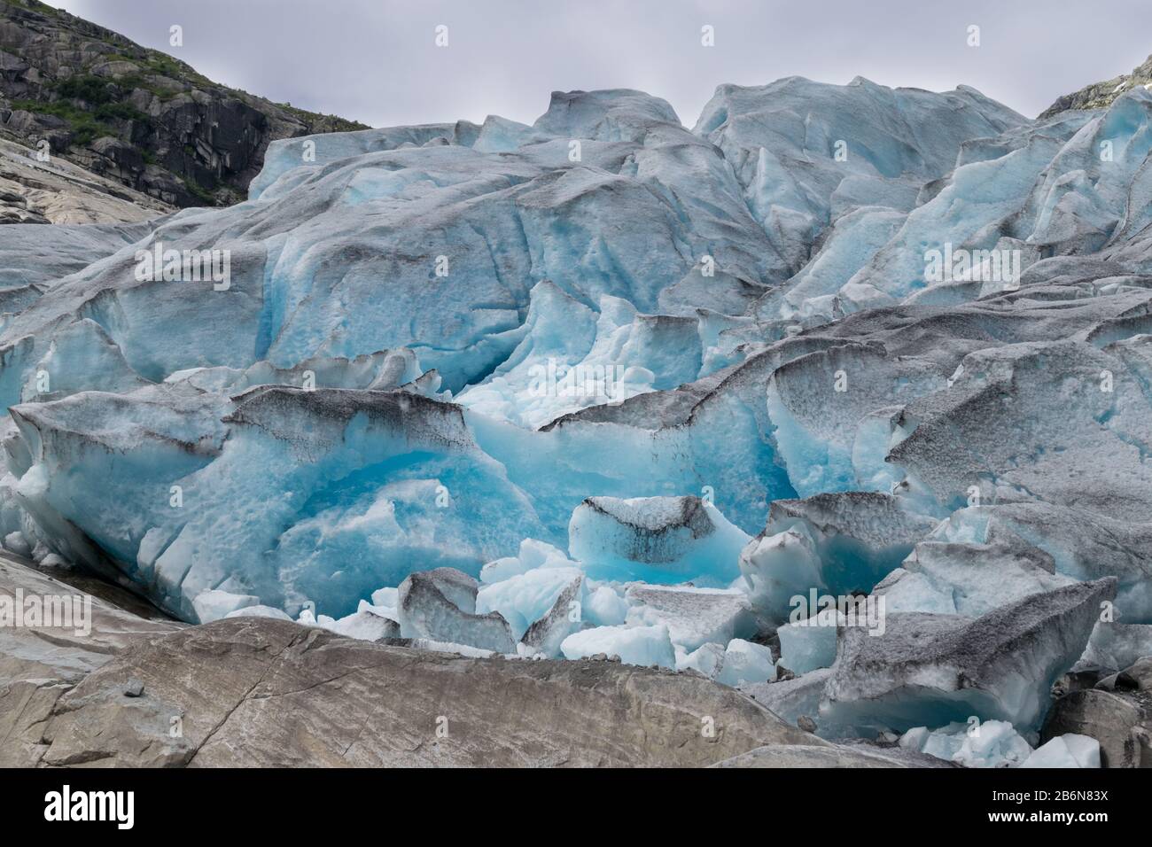 Norway glaciers : mountains of ice Stock Photo - Alamy