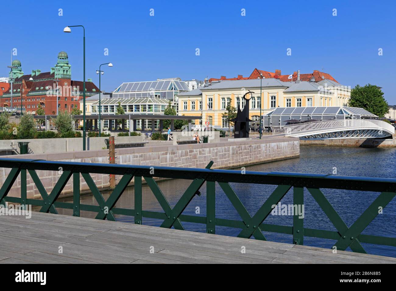 Bagers Plaza & canal, Malmo, Sweden Stock Photo - Alamy