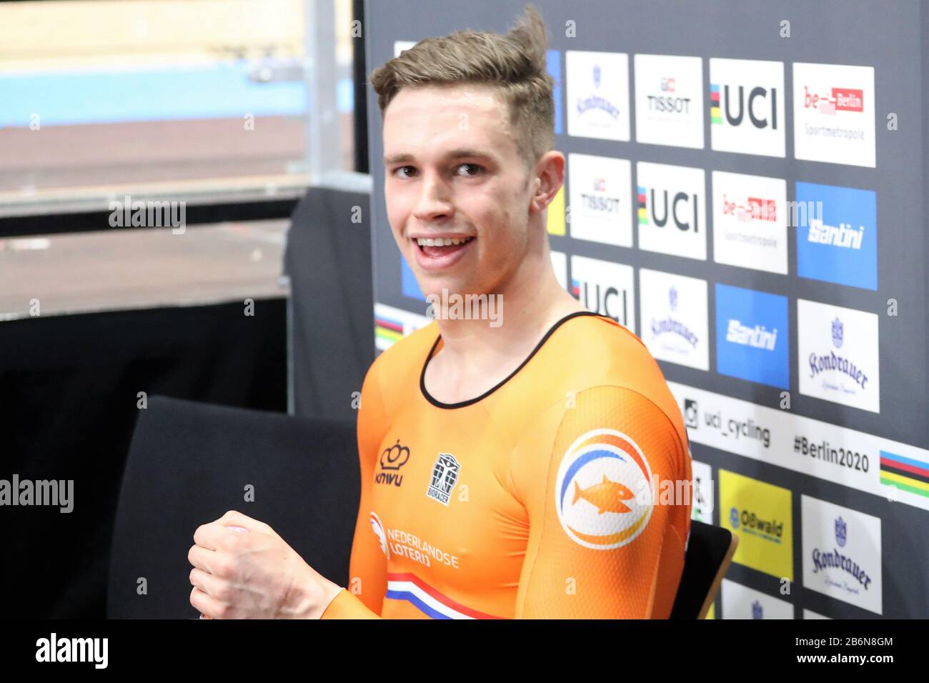 Harrie Lavreysen of Nederlandt Men's Sprint -Finale 2 Heat during the ...