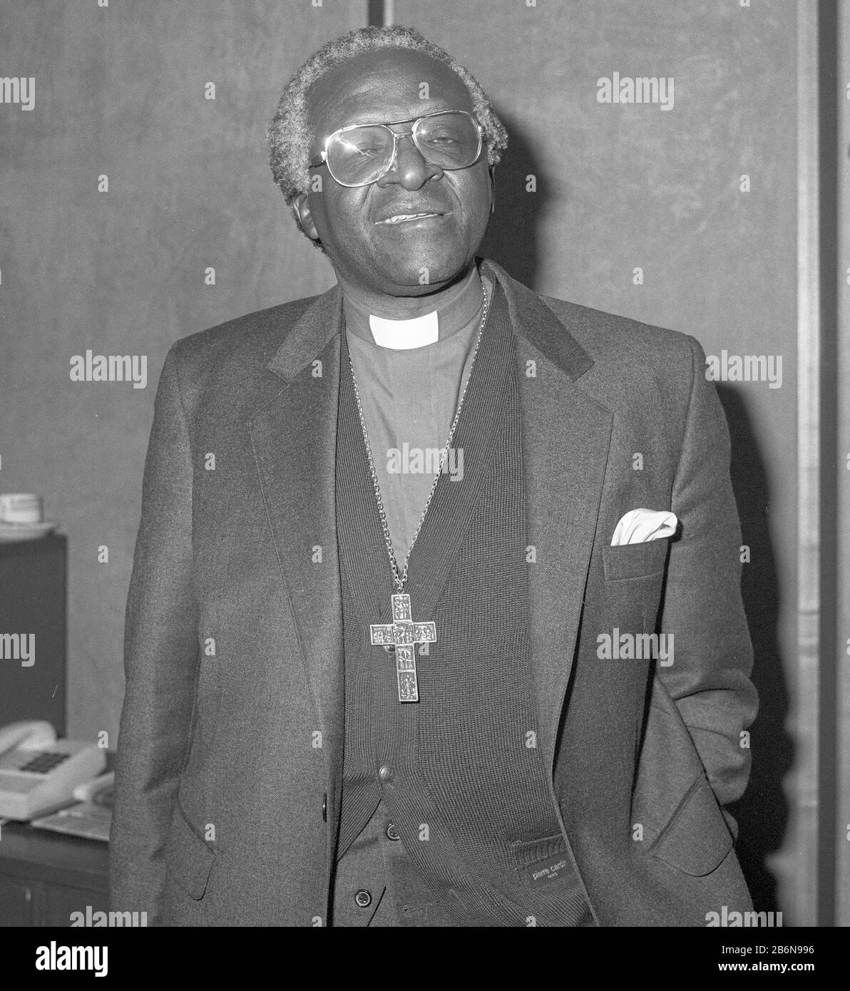 Anti-apartheid activist South African cleric Bishop Desmond Tutu ...