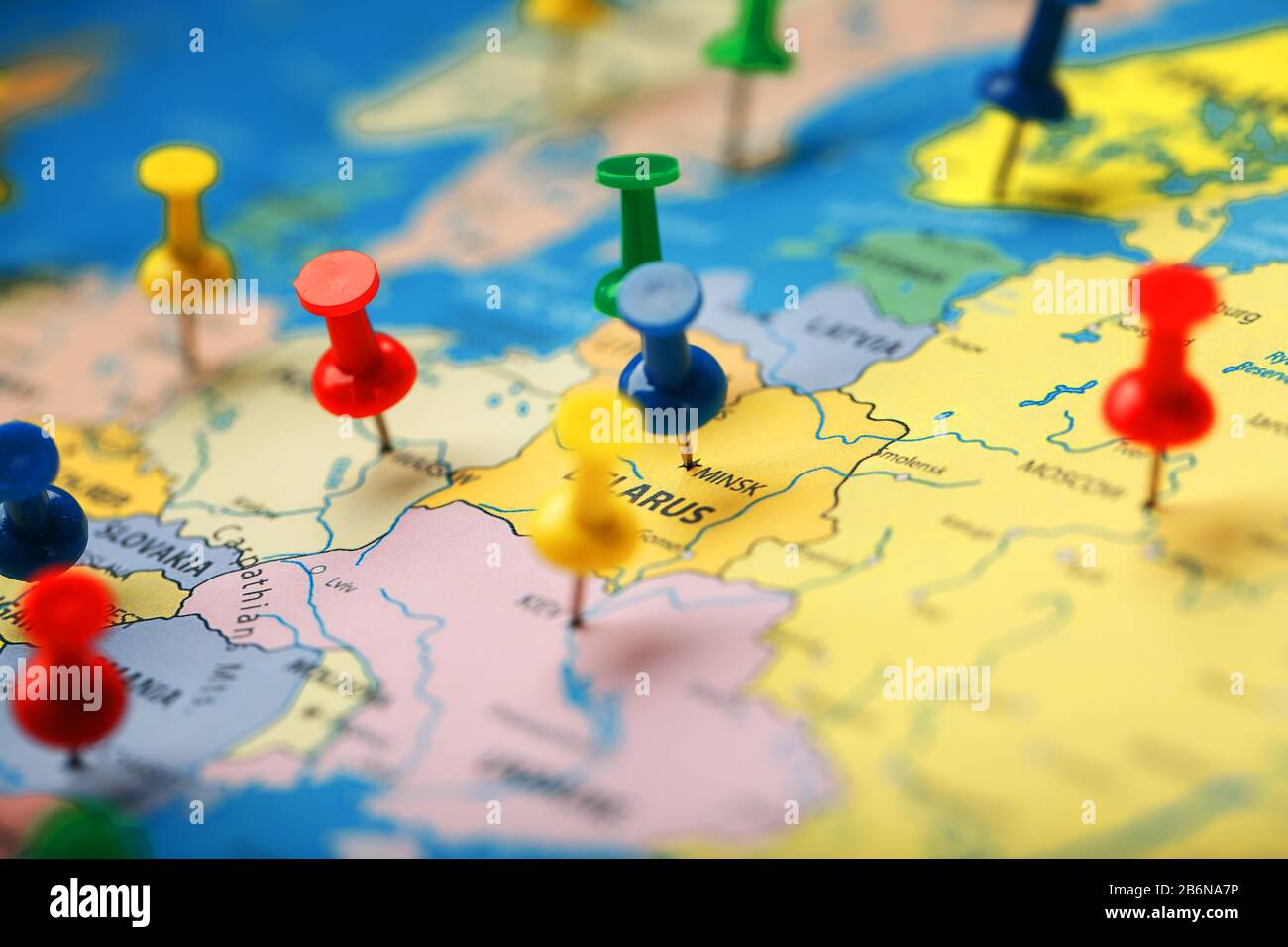 The multi-colored buttons indicate the location and coordinates of your ...